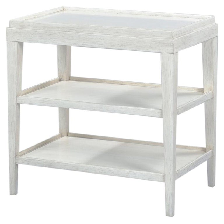 Classic Three-Tier Side Table, Rustic White For Sale at 1stDibs | 3 ...