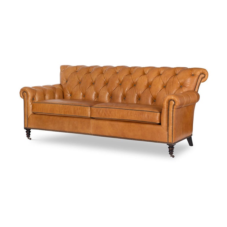 Classic Tufted 3 Seater Sofa For Sale at 1stDibs