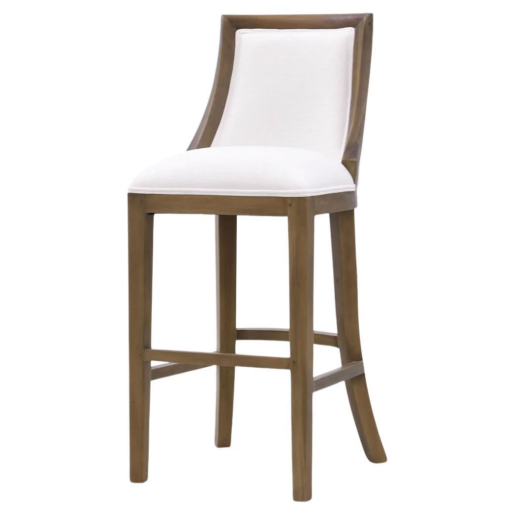 Upholstered X Base Stool at 1stDibs