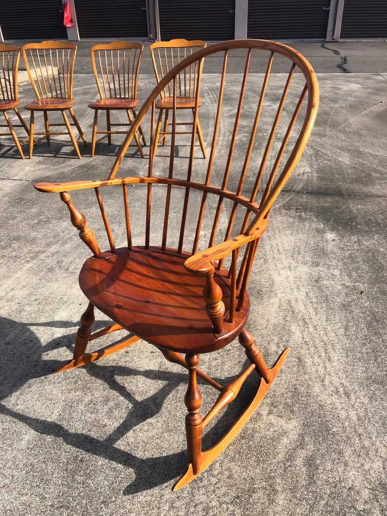 Classic Windsor Style Rocking Chair For Sale at 1stDibs | windsor ...
