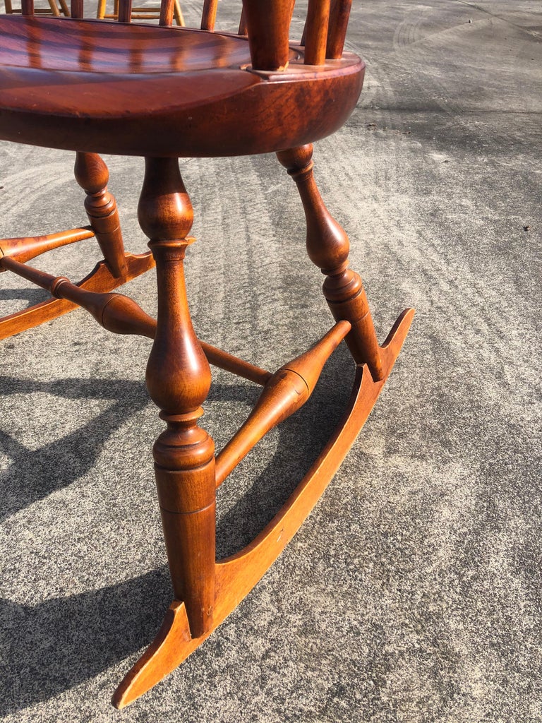Classic Windsor Style Rocking Chair For Sale at 1stDibs | windsor ...