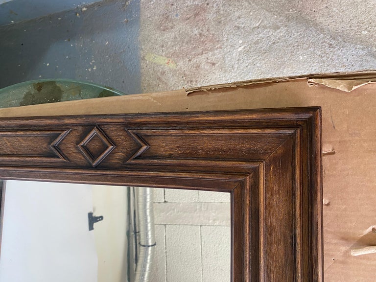 Classical Beaux Arts Wood Frame Mirror, Brown Color, England, circa ...