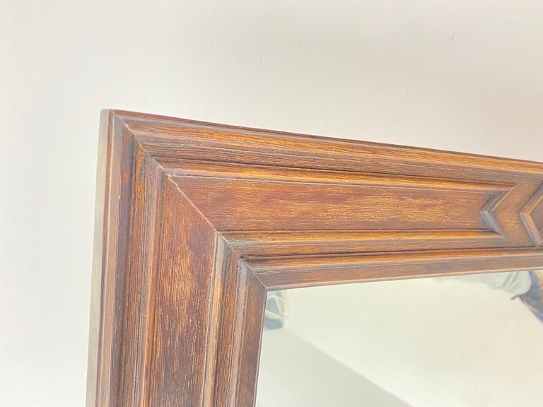Classical Beaux Arts Wood Frame Mirror, Brown Color, England, circa ...