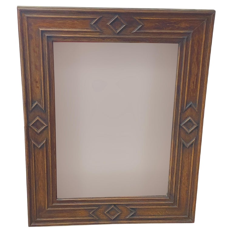 Classical Beaux Arts Wood Frame Mirror, Brown Color, England, circa ...