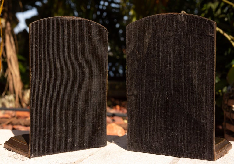 Classical Bronze Bookends of "Science" and "Knowledge" at 1stDibs