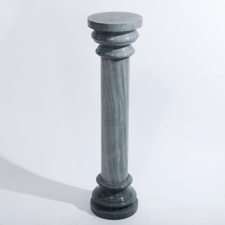 Classical Carved Marble Doric Form Sculpture Display Pedestal 20th C at ...
