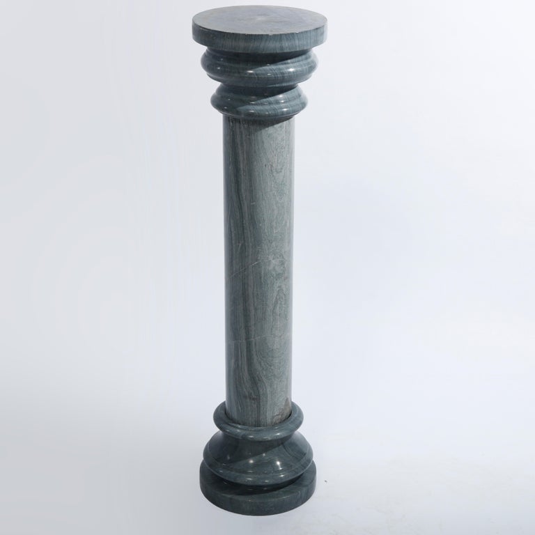 Classical Carved Marble Doric Form Sculpture Display Pedestal 20th C at ...