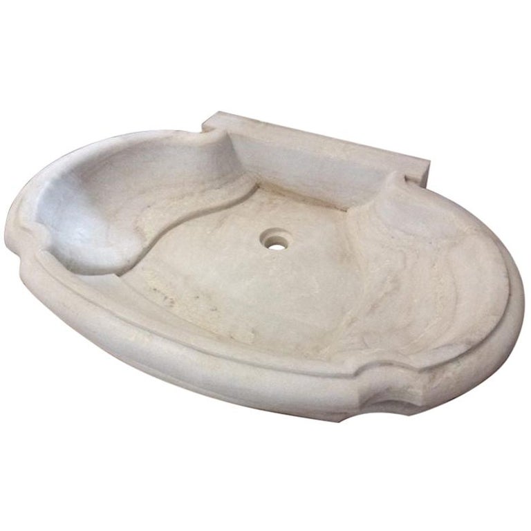 Classical Carved Marble Stone Sink Basin at 1stDibs