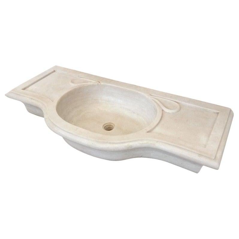 Classical Carved Marble Stone Sink Basin at 1stDibs