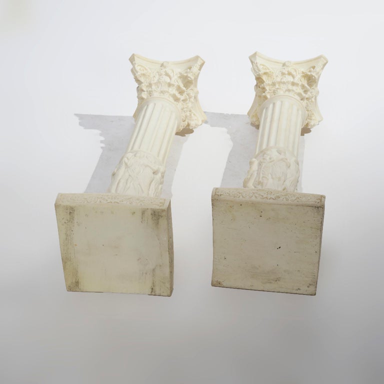 Classical Composition Figural Greek Corinthian Column Pedestals, 20th C ...
