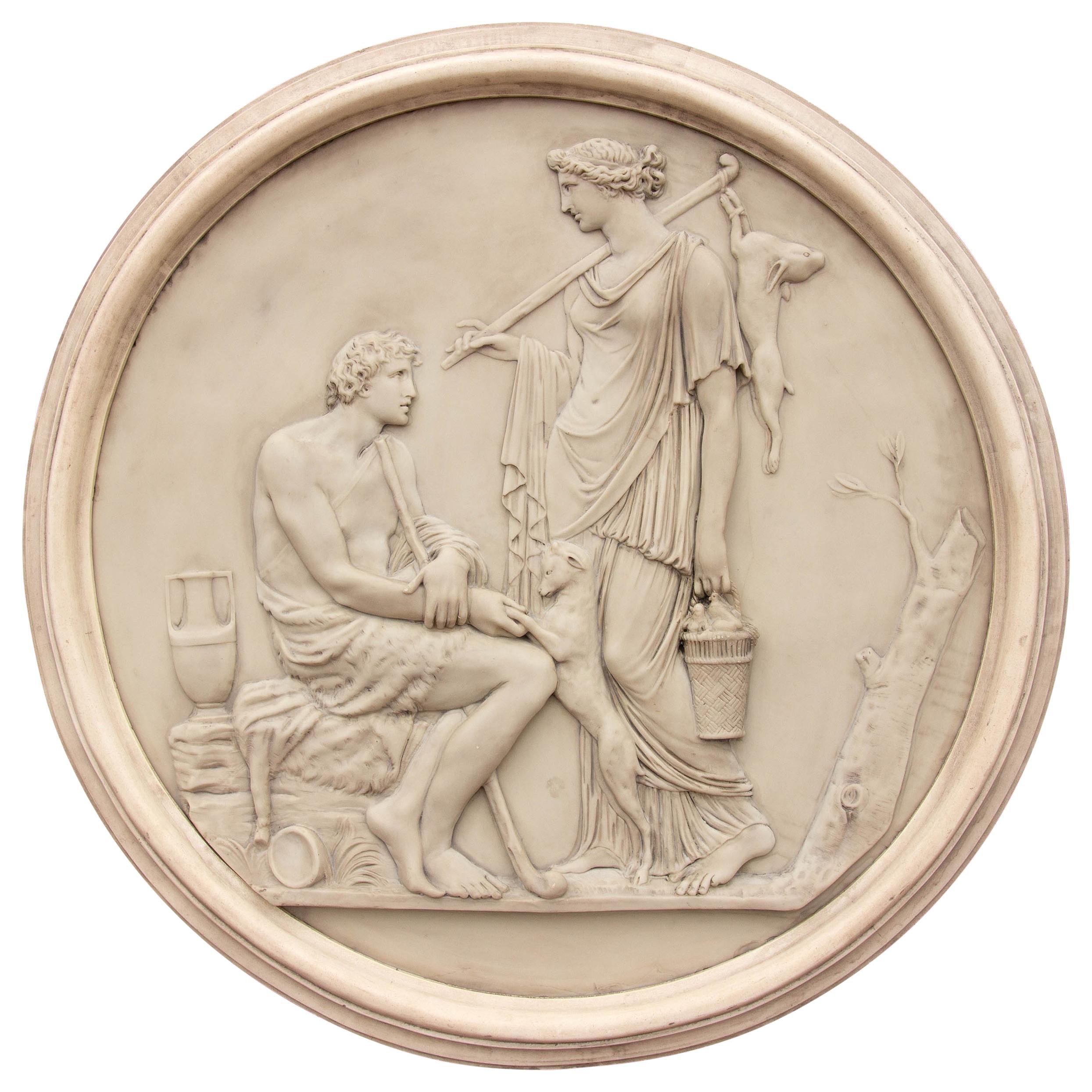 Classical Greek Architectural Roundel Sculpture at 1stDibs