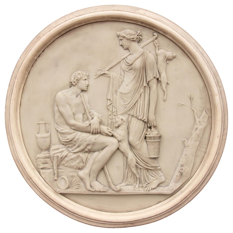 Classical Greek Architectural Roundel Sculpture at 1stDibs