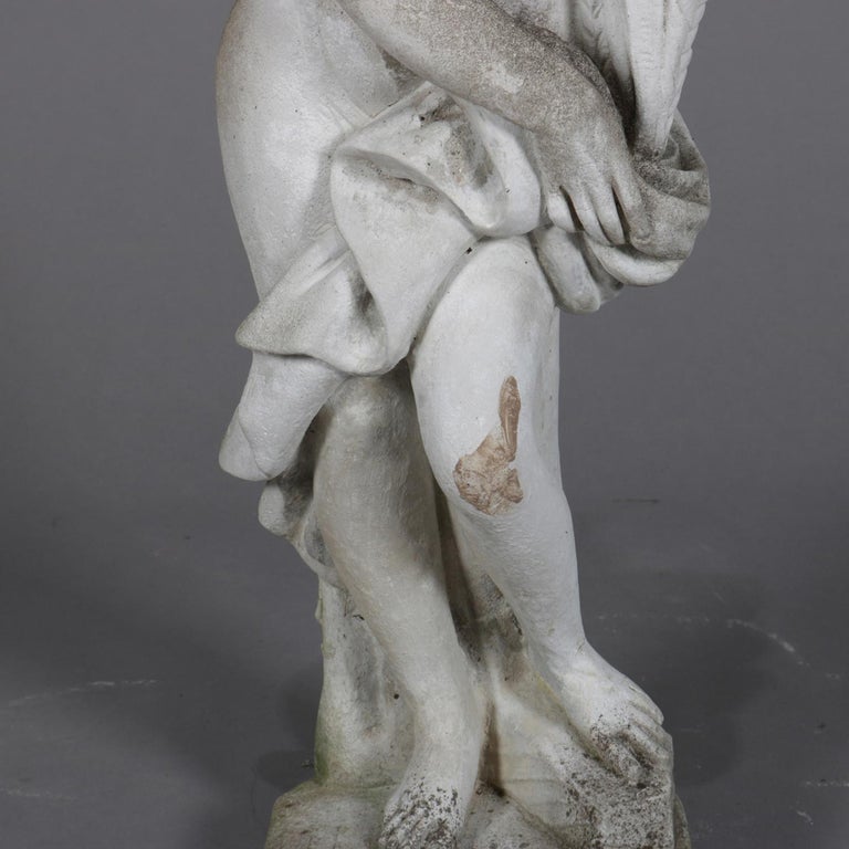 Classical Greek Cast Stone Horae Auxo Goddess of Summer Garden ...