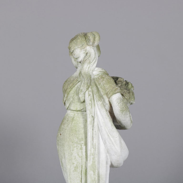 Classical Greek Cast Stone Horae Thallo Goddess of Spring Garden ...