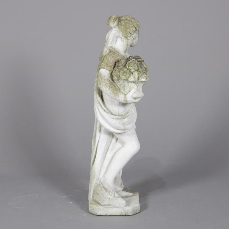 Classical Greek Cast Stone Horae Thallo Goddess of Spring Garden ...