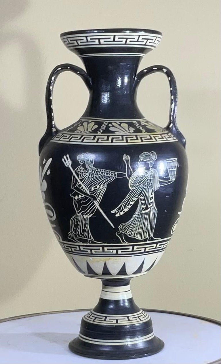 Classical Greek Terra Cotta Vase - Vassal For Sale at 1stDibs