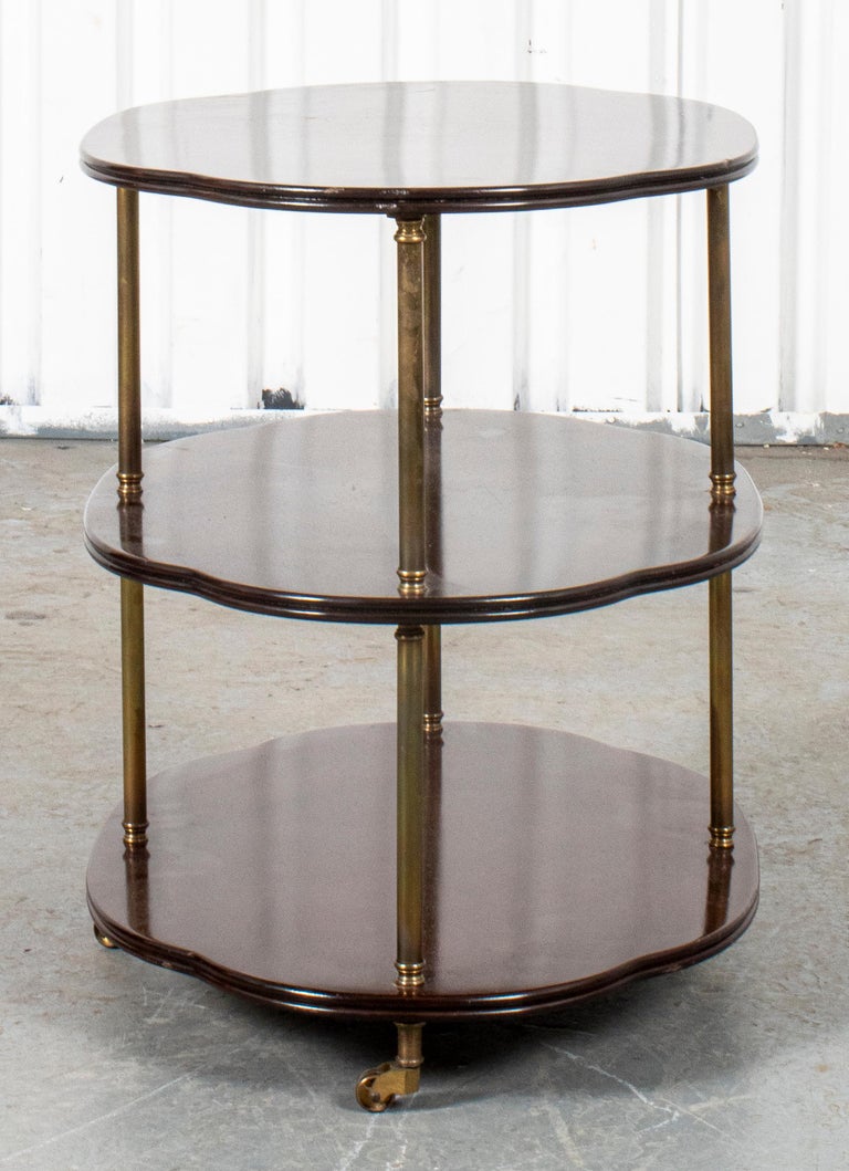 Classical Manner Oval Wood Serving Table For Sale at 1stDibs