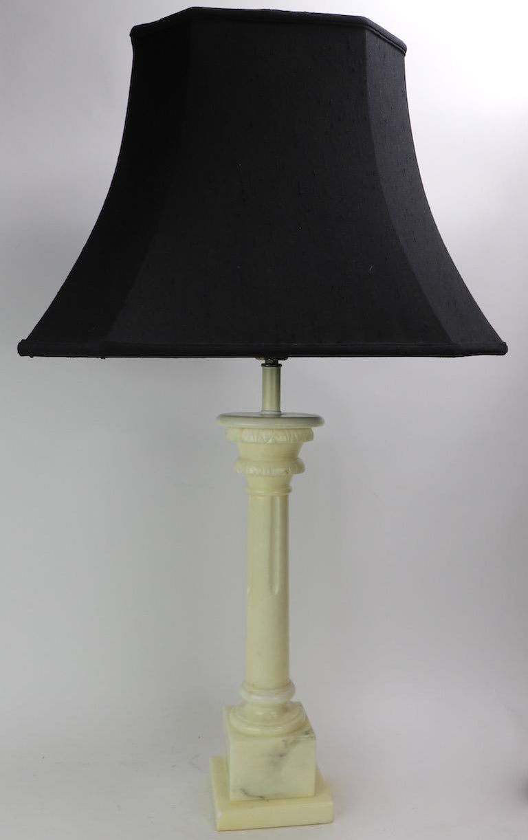 Classical Marble Column Table Lamp For Sale at 1stDibs | classical lamp ...