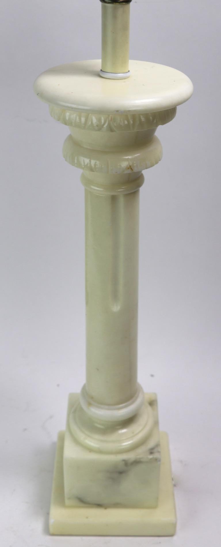 Classical Marble Column Table Lamp For Sale at 1stDibs | classical lamp ...