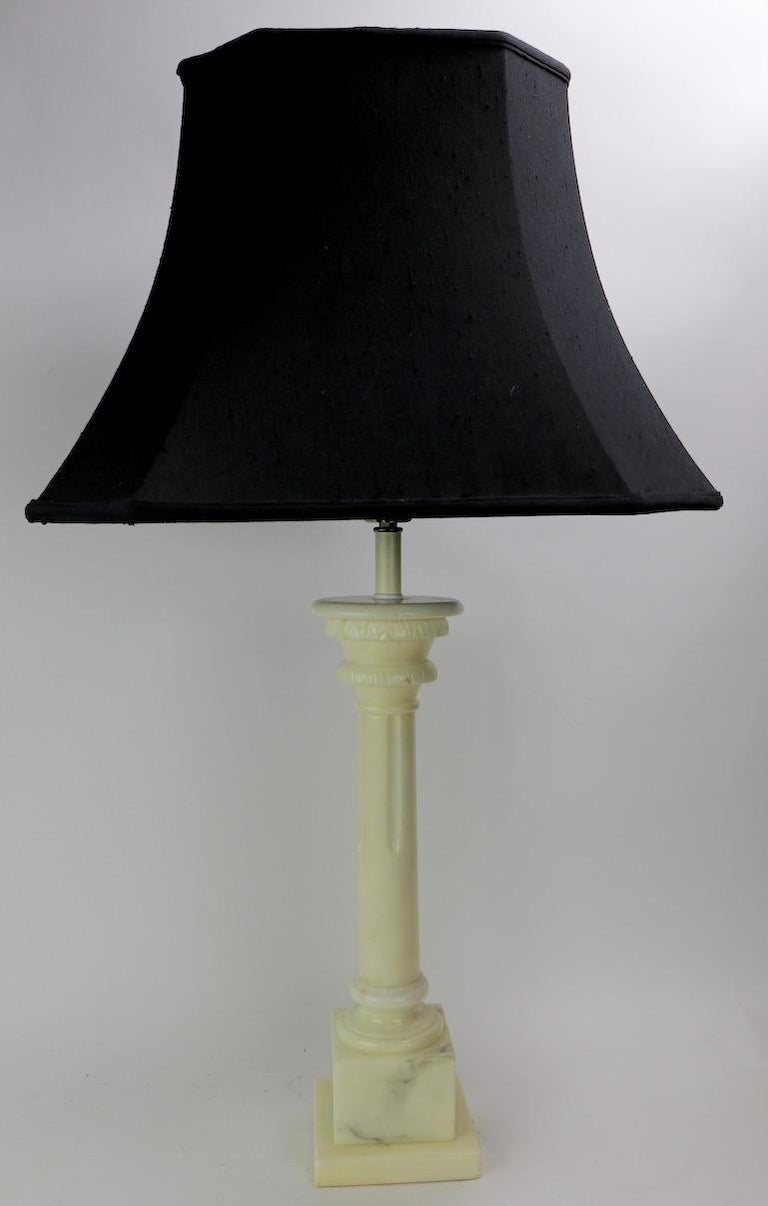Classical Marble Column Table Lamp For Sale at 1stDibs | classical lamp ...