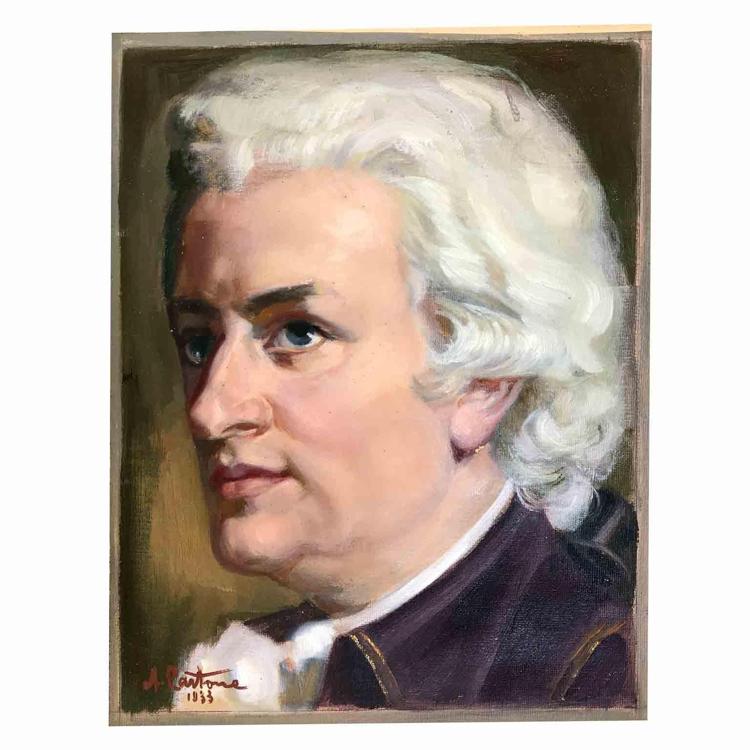 Twenty Italian Portraits Paintings by Cartone 1935 Twenty Composers ...