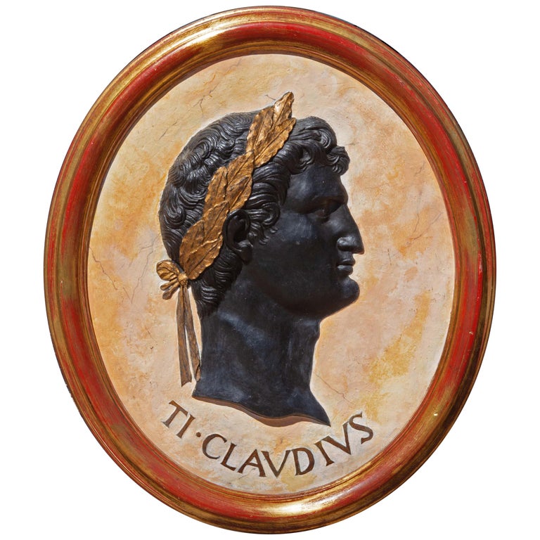 Classical Plaques of Roman Emperors Set of Four at 1stDibs
