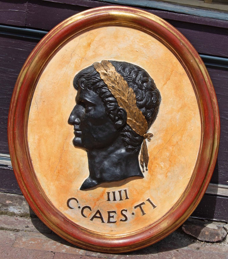 Classical Plaques of Roman Emperors Set of Four at 1stDibs