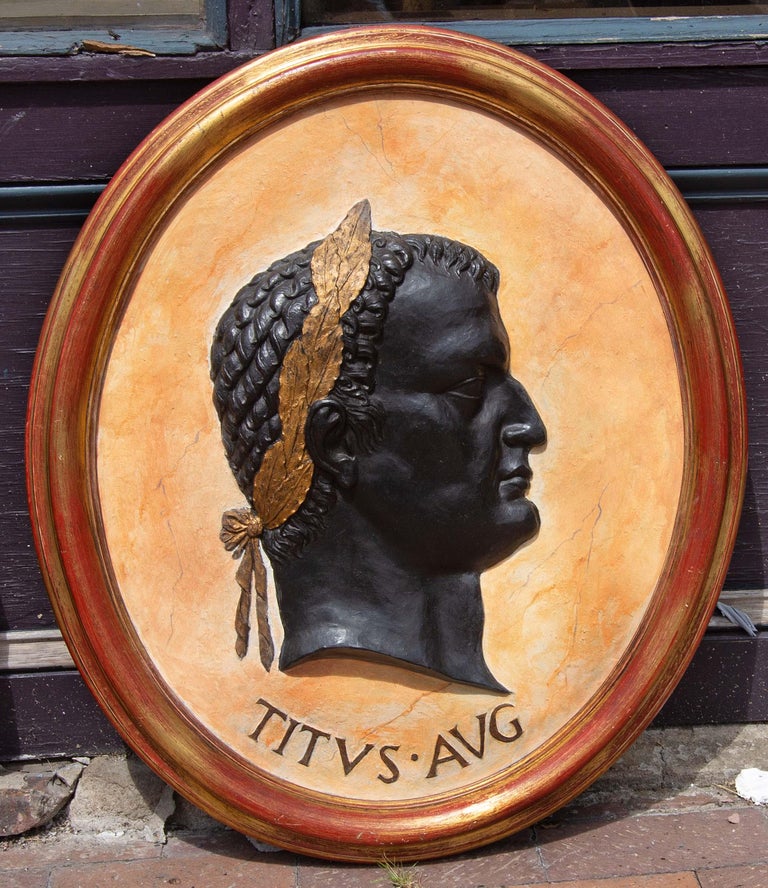 Classical Plaques of Roman Emperors Set of Four at 1stDibs