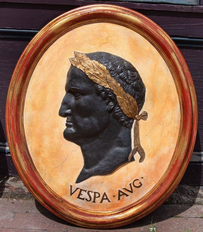 Classical Plaques of Roman Emperors Set of Four at 1stDibs