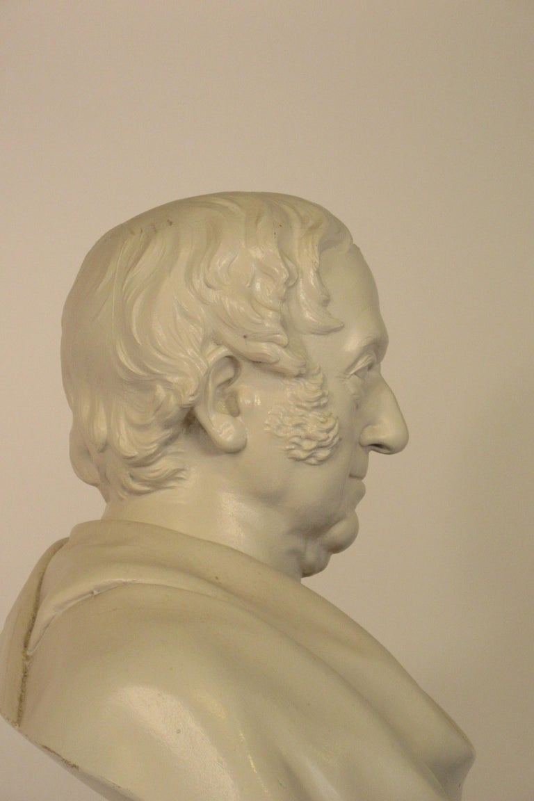 Classical Plaster Bust of Man at 1stDibs