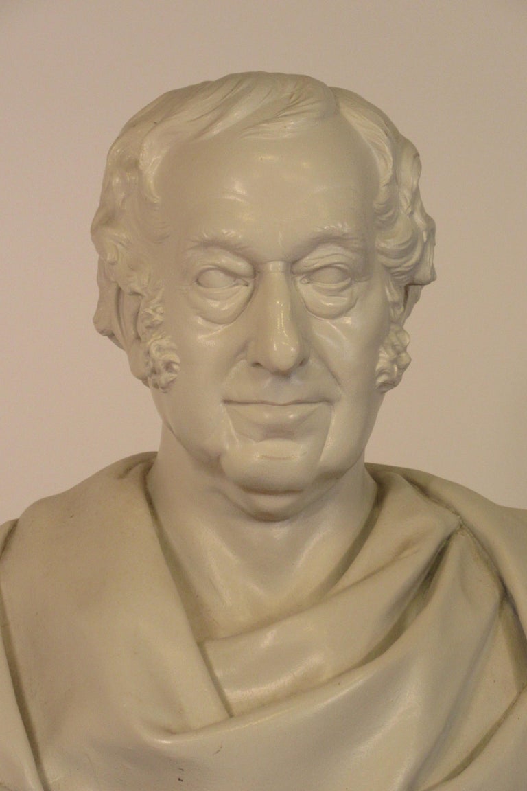 Classical Plaster Bust of Man at 1stDibs
