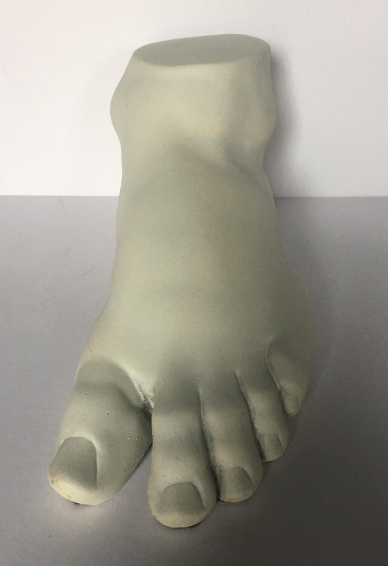 Classical Roman Style Plaster Foot Fragment Sculpture at 1stDibs