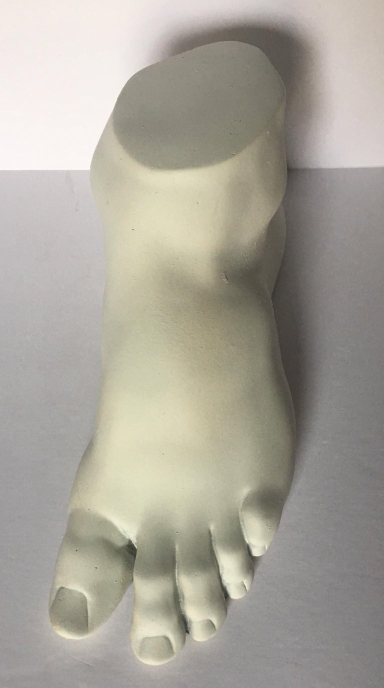 Classical Roman Style Plaster Foot Fragment Sculpture at 1stDibs