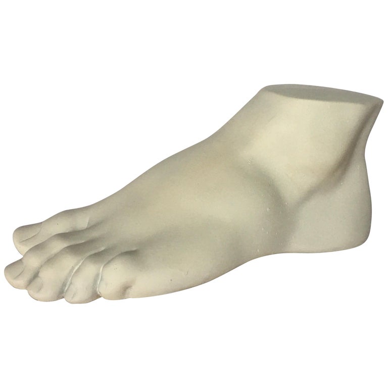 Classical Roman Style Plaster Foot Fragment Sculpture at 1stdibs