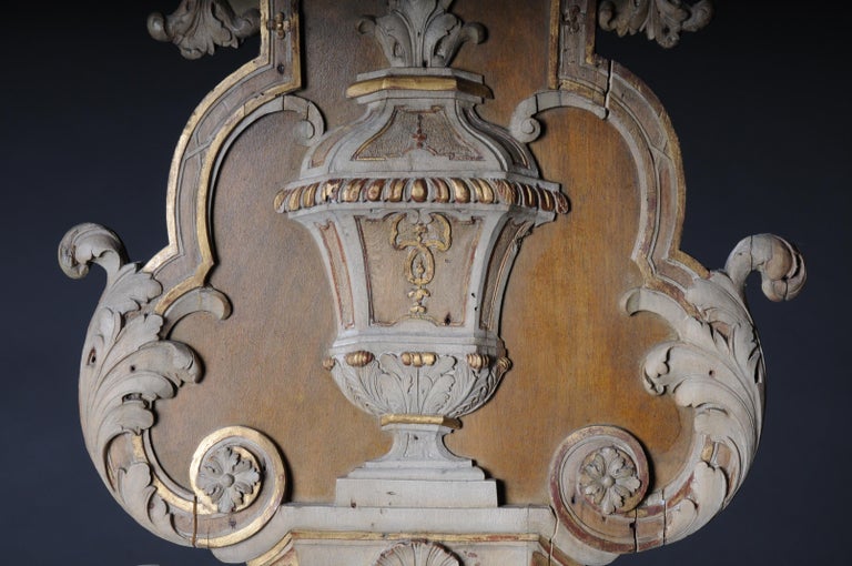 Classicism Wall Mirror, Colored 19th Century For Sale at 1stDibs