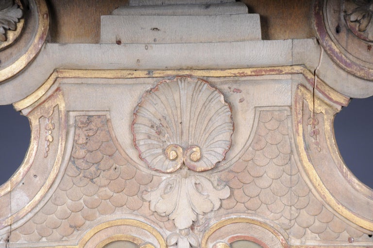 Classicism Wall Mirror, Colored 19th Century For Sale at 1stDibs