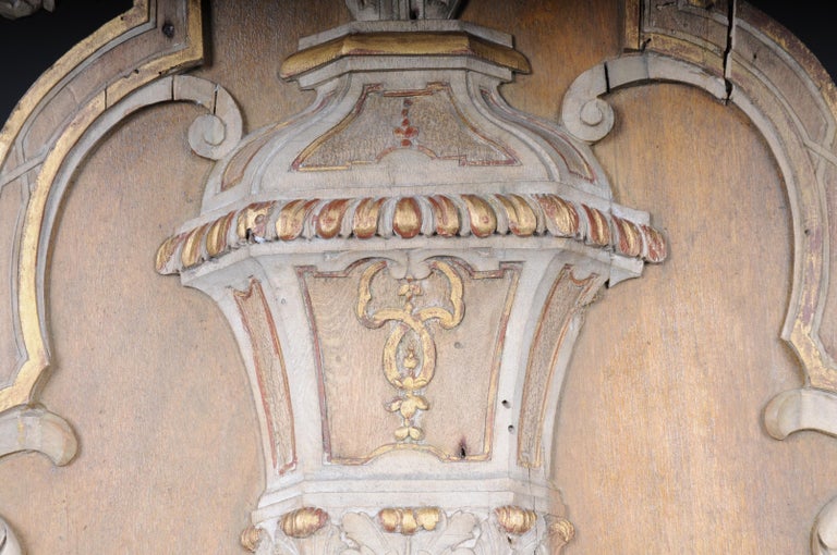 Classicism Wall Mirror, Colored 19th Century For Sale at 1stDibs