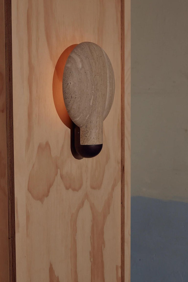 Classico Travertine Wall Sconce by Henry Wilson For Sale at 1stDibs