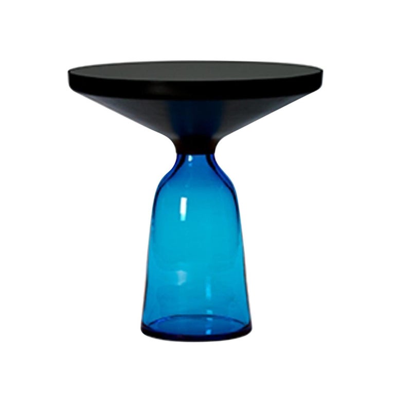 ClassiCon Bell Side Table in Black and Sapphire Blue by Sebastian ...