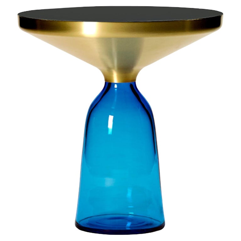 ClassiCon Bell Side Table in Brass and Sapphire by Sebastian Herkner ...