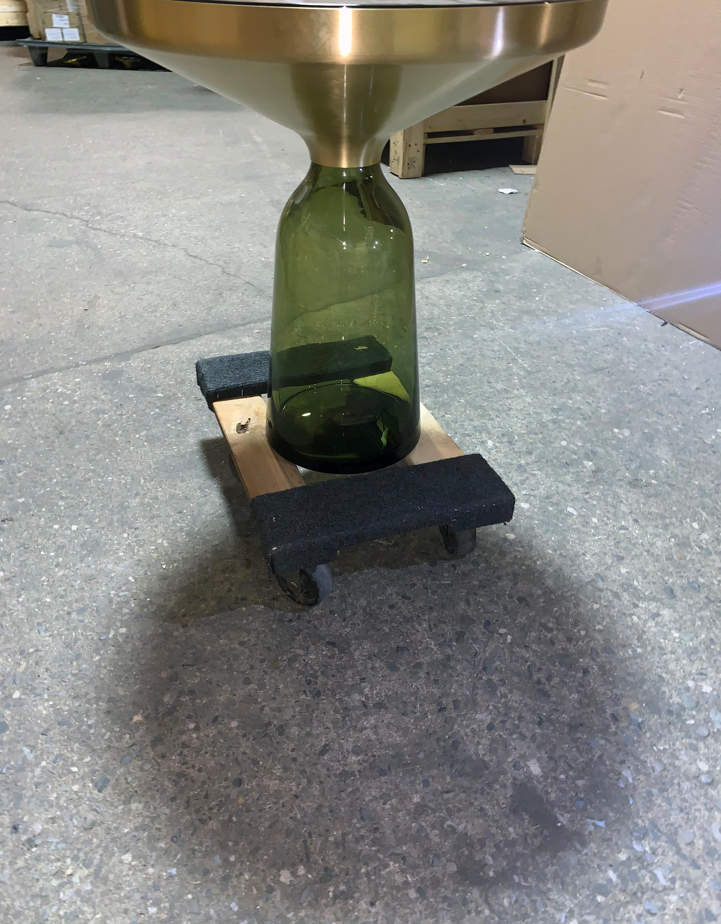 ClassiCon Bell Side Table in Brass and Topaz Designed by Sebastian ...