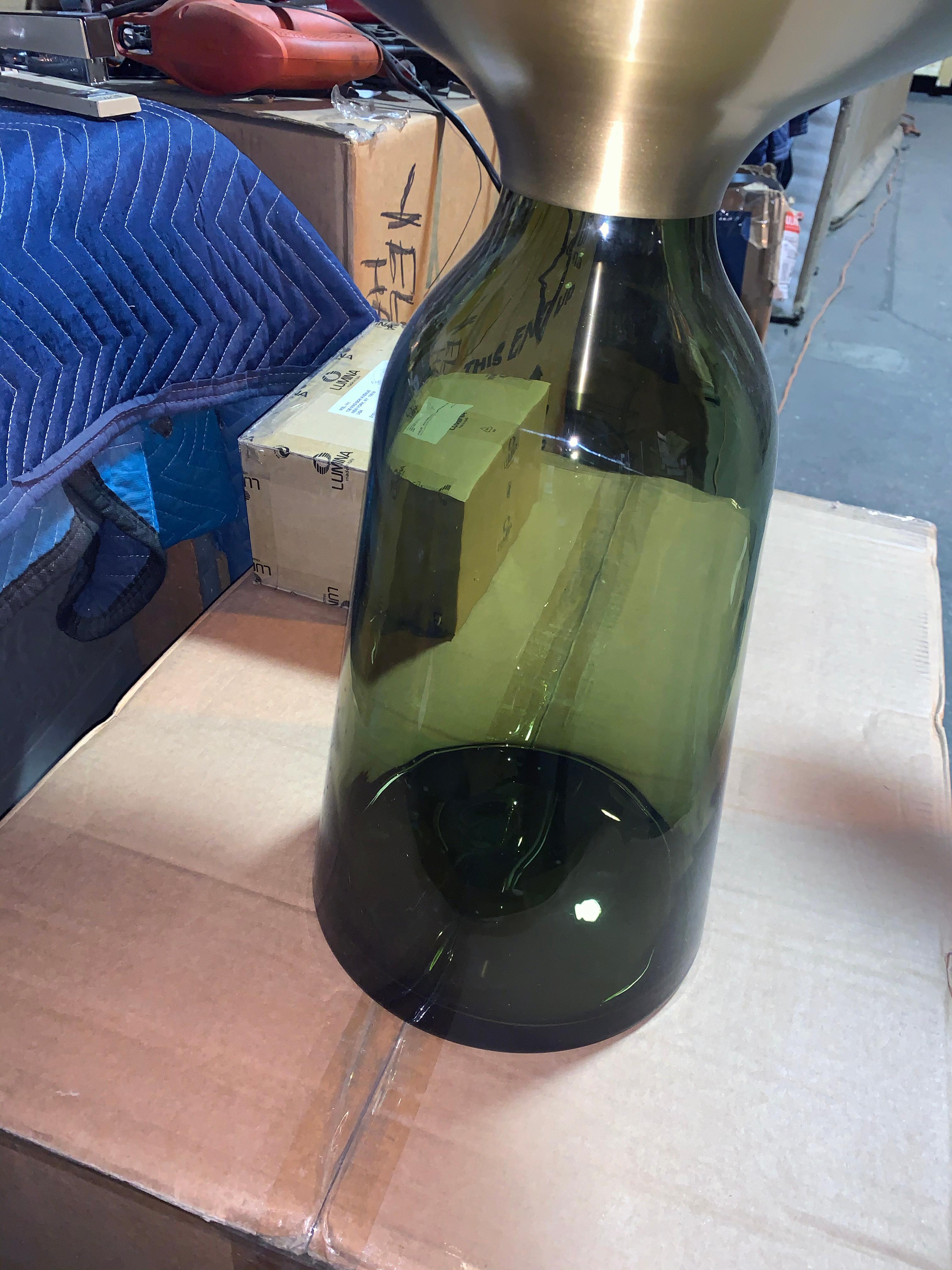 ClassiCon Bell Side Table in Brass and Topaz Designed by Sebastian ...