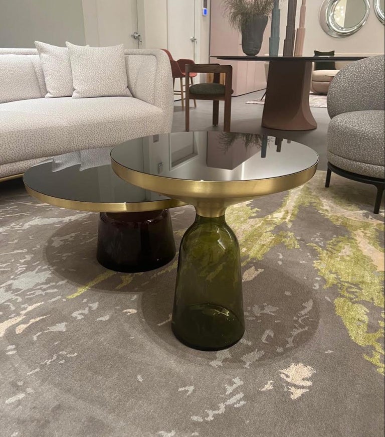 ClassiCon Bell Side Table in Brass and Topaz Designed by Sebastian ...