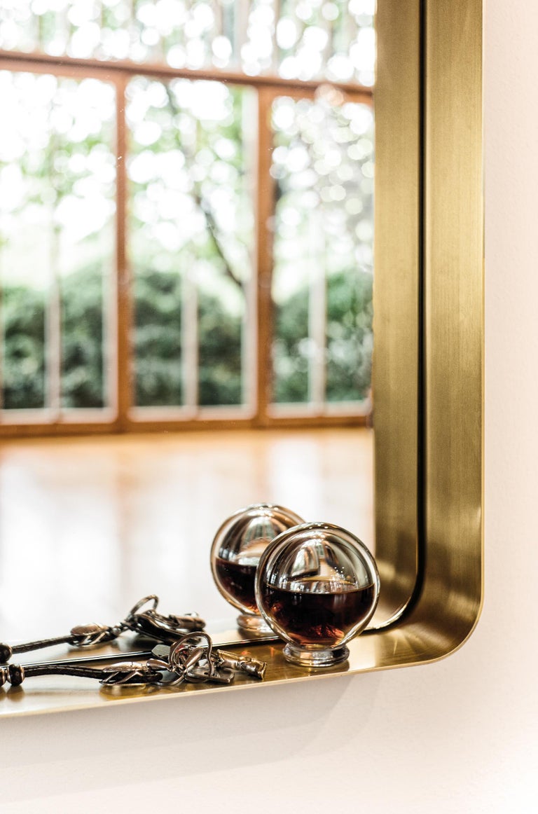 ClassiCon Cypris Square Mirror in Brass by Nina Mair For Sale at 1stDibs