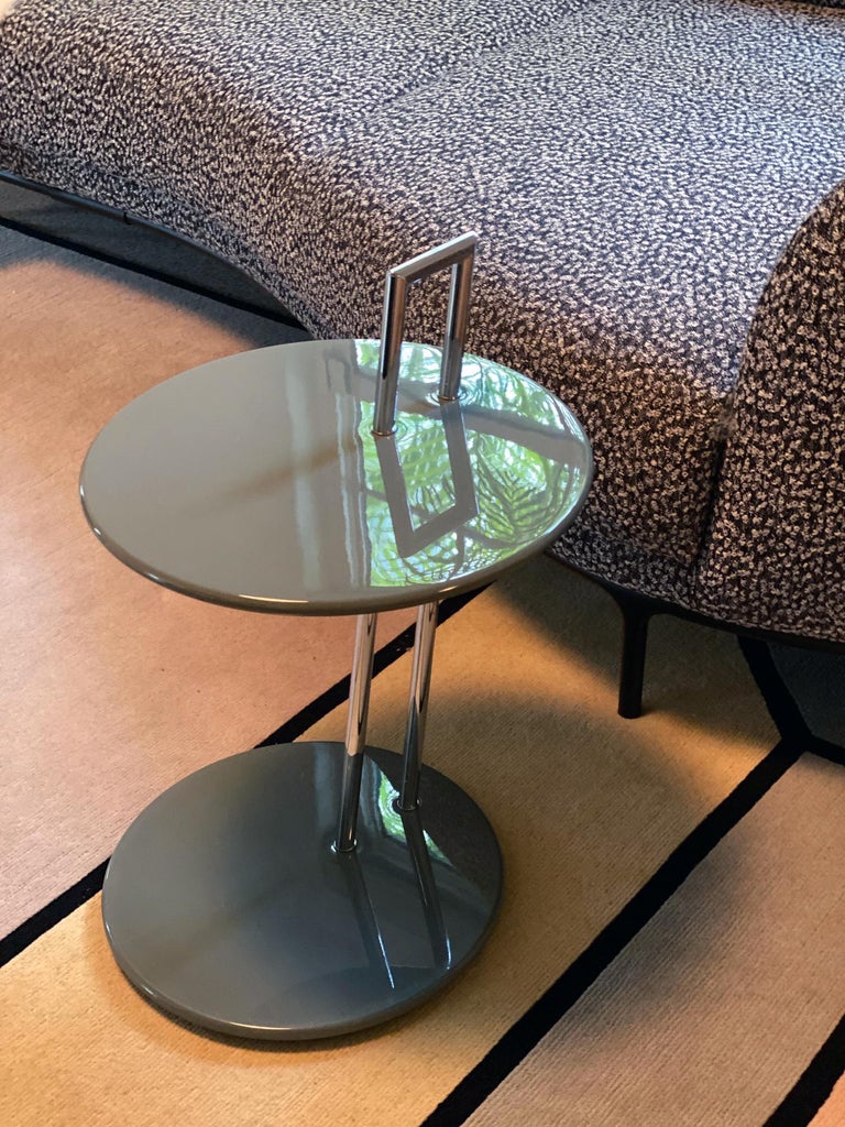 ClassiCon Grey Round Occasional Table Designed by Eileen Gray at ...