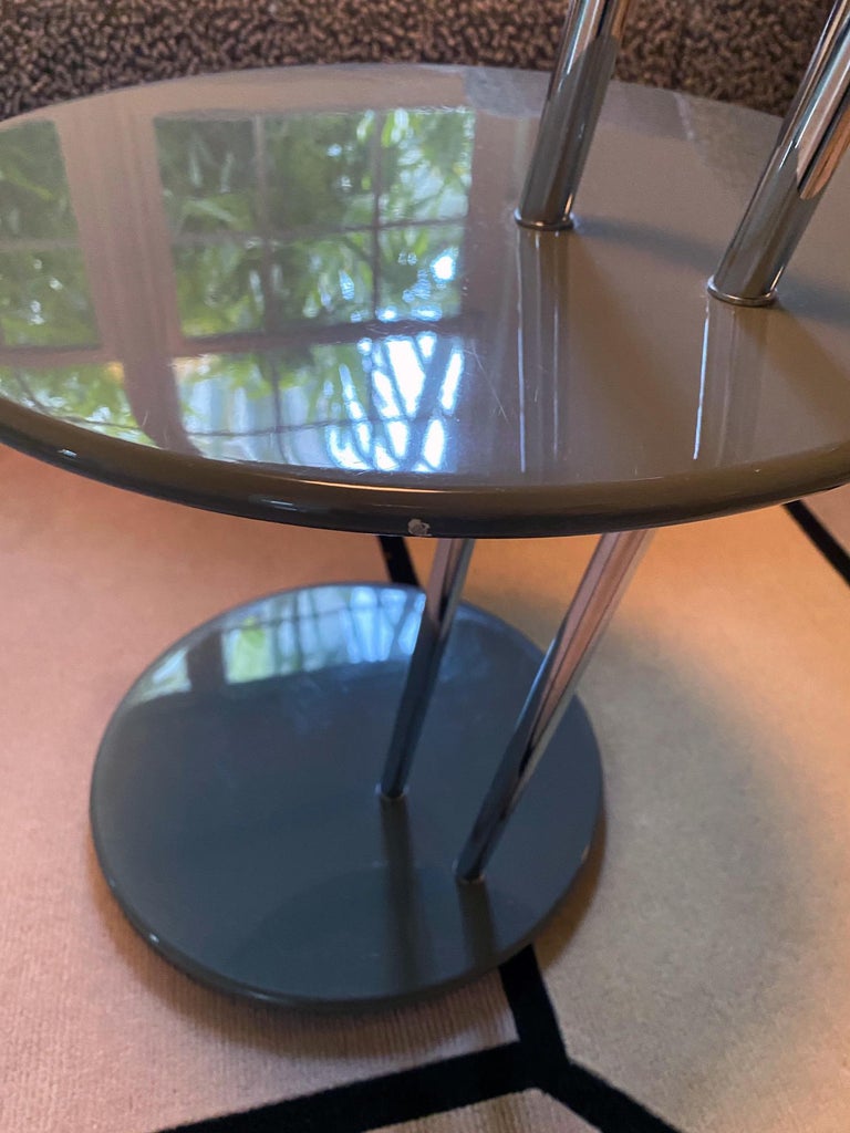 ClassiCon Grey Round Occasional Table Designed by Eileen Gray at ...