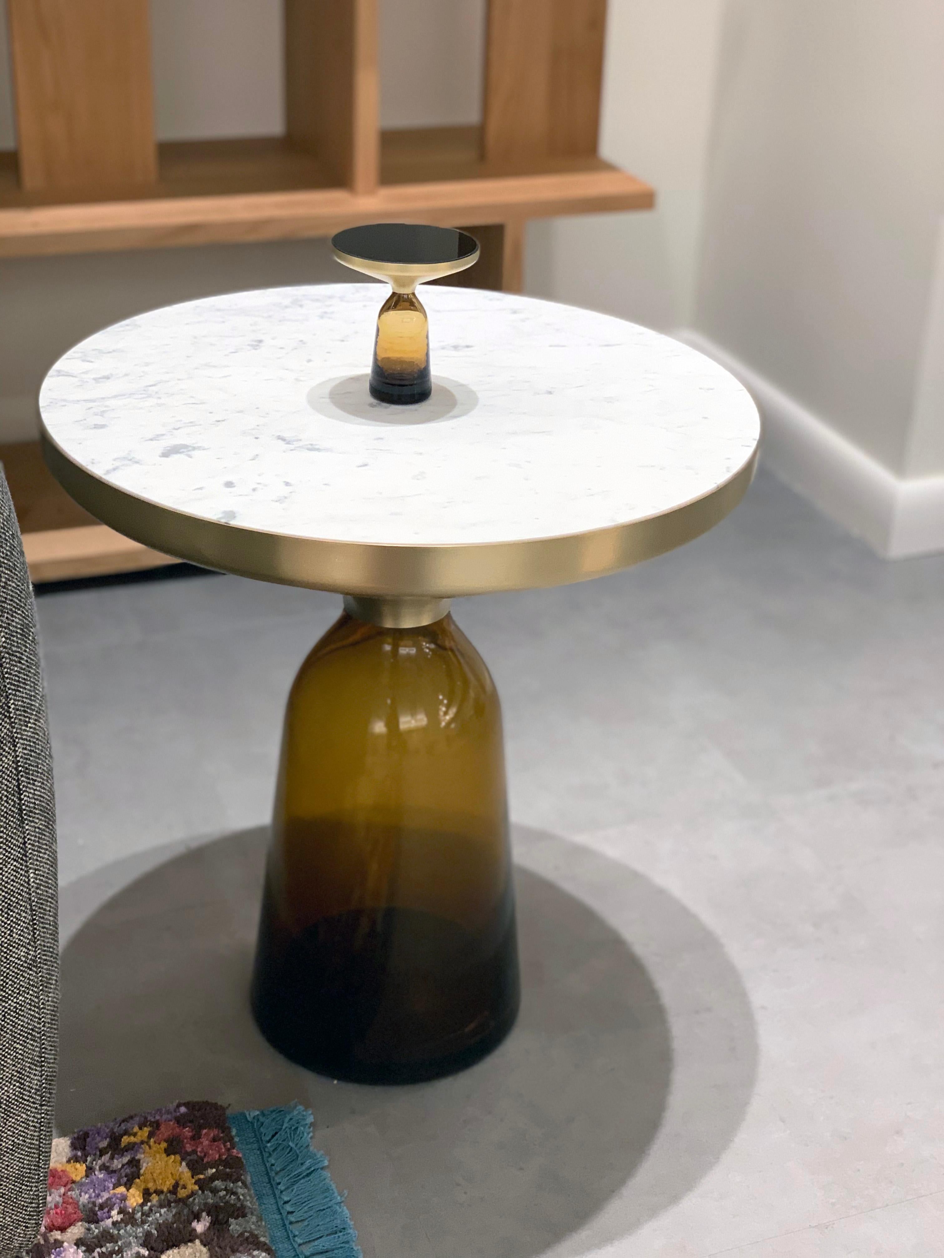 ClassiCon Marble Bell Side Table in Brass and Amber by Sebastian Herkner at 1stDibs | classicon ...