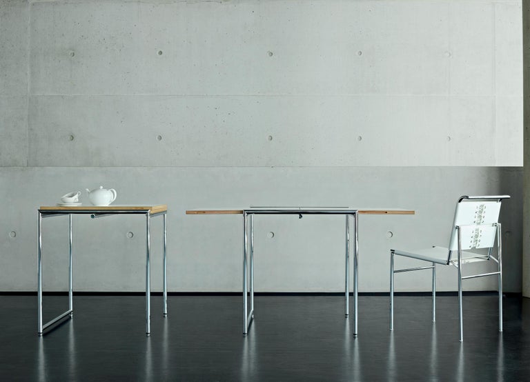 ClassiCon Roquebrune Chair in Black with Chrome Legs by Eileen Gray For ...