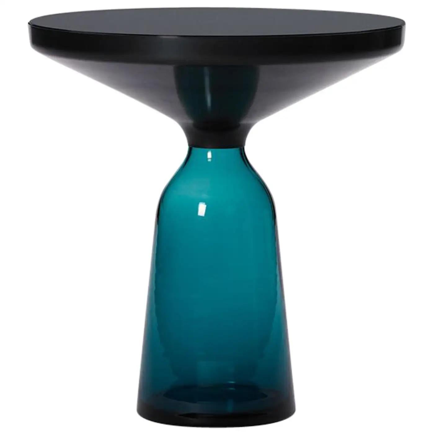 ClassiCon Set of Montana blue Glass Bell Tables by Sebastian Herkner in ...