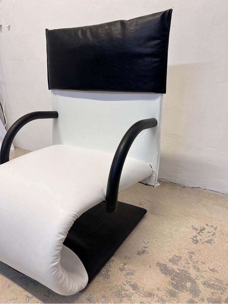 Claude Brisson Postmodern Zen Lounge Chair and Ottoman for Ligne Roset ...